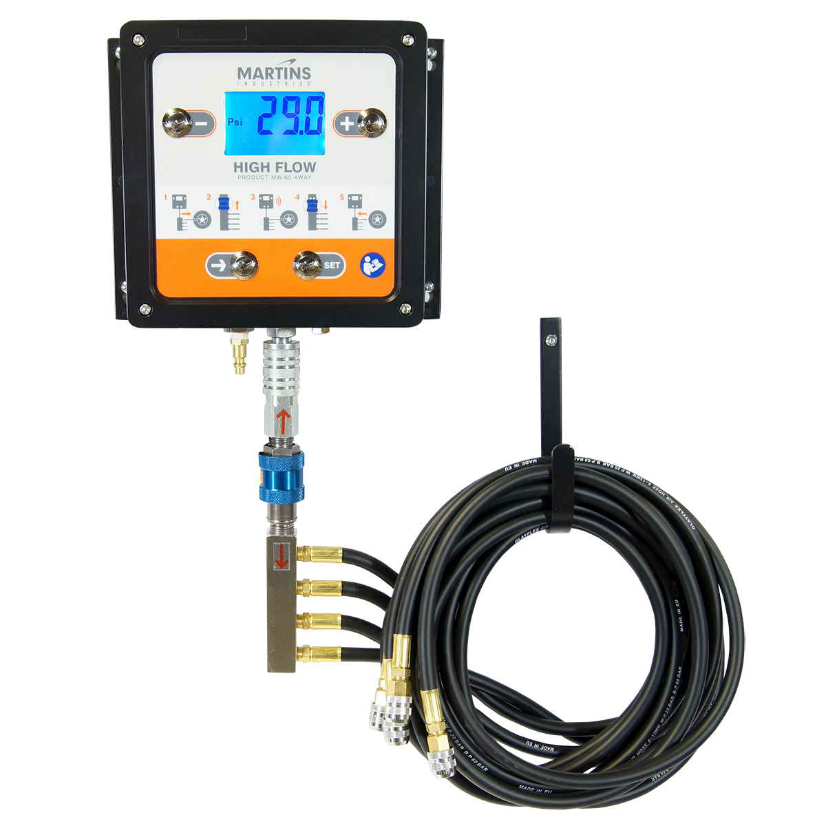 Inflador Automático de Neumáticos 4 salida Flatematic 4 Way - MW-60 ...